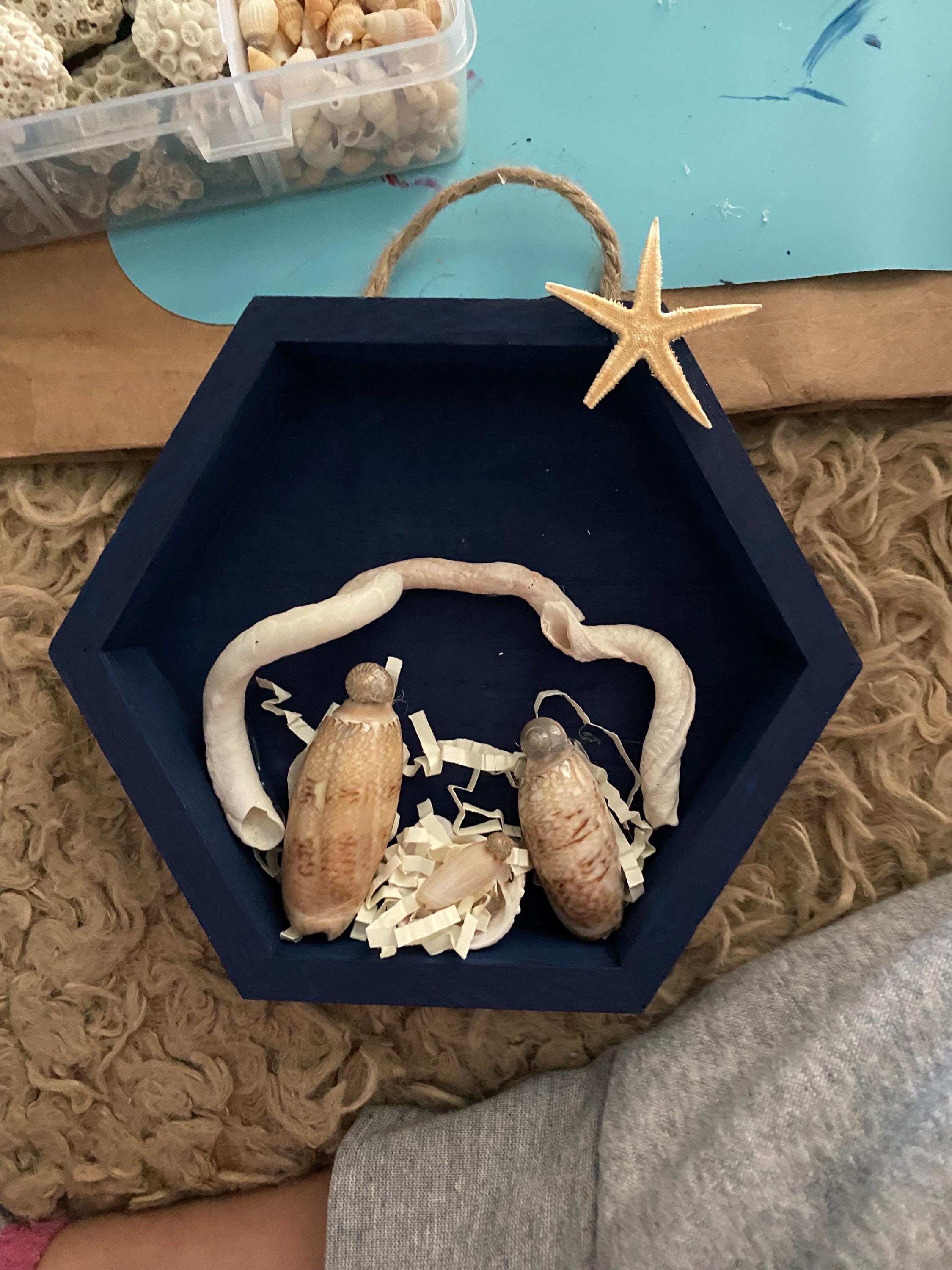 Hanging Seashell Nativity Scene - Etsy