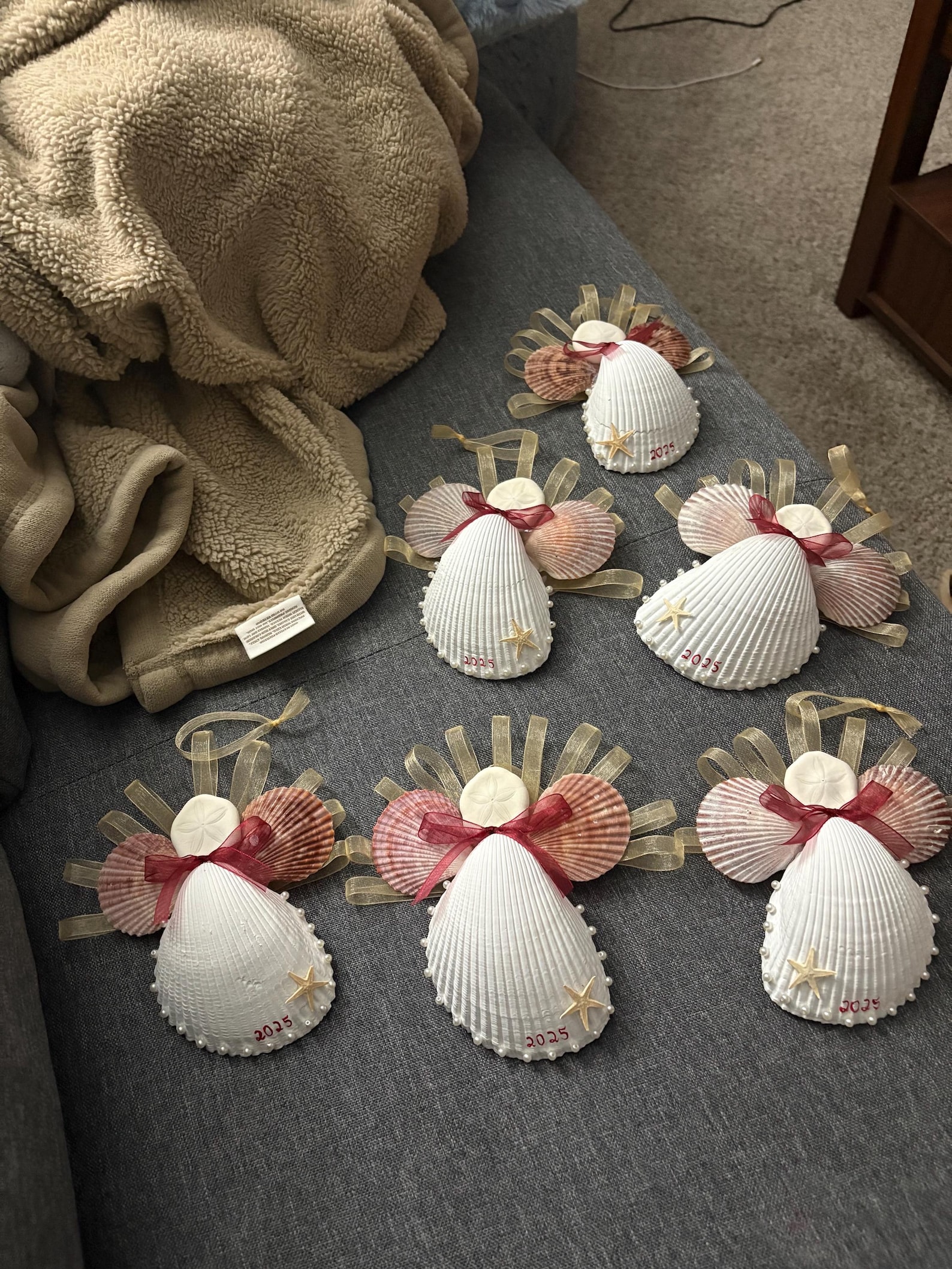 Handmade Hanging Seashell Angels - Etsy