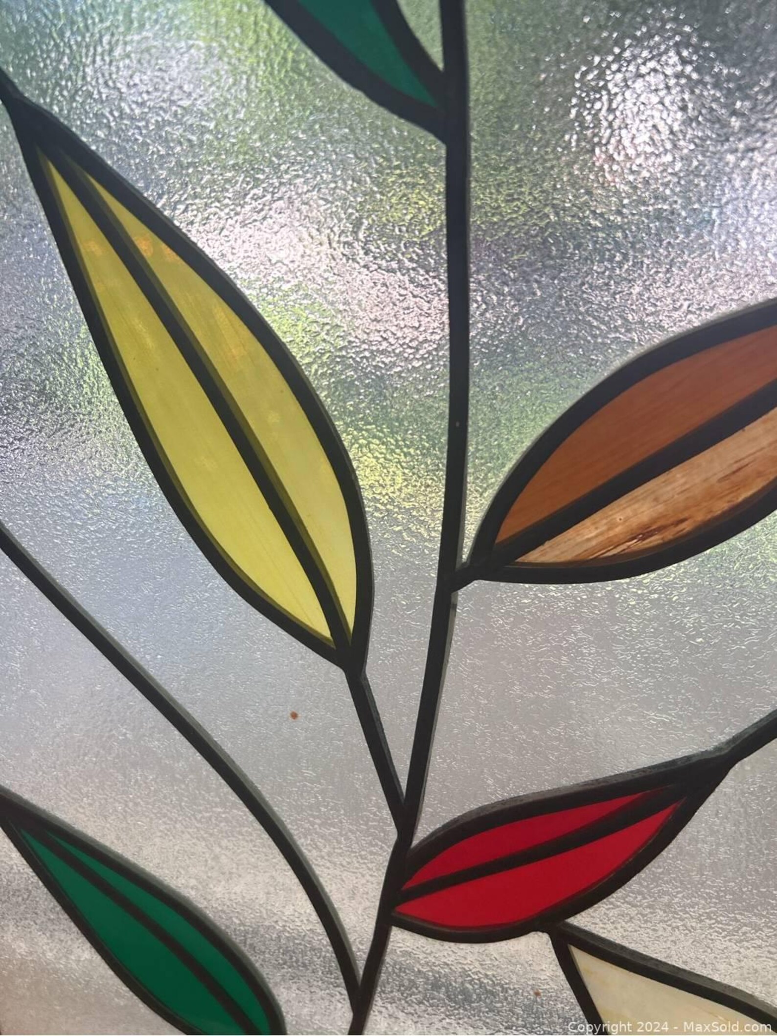Colourful Stained Glass Window Panel in Wooden Frame 39x26 - Etsy