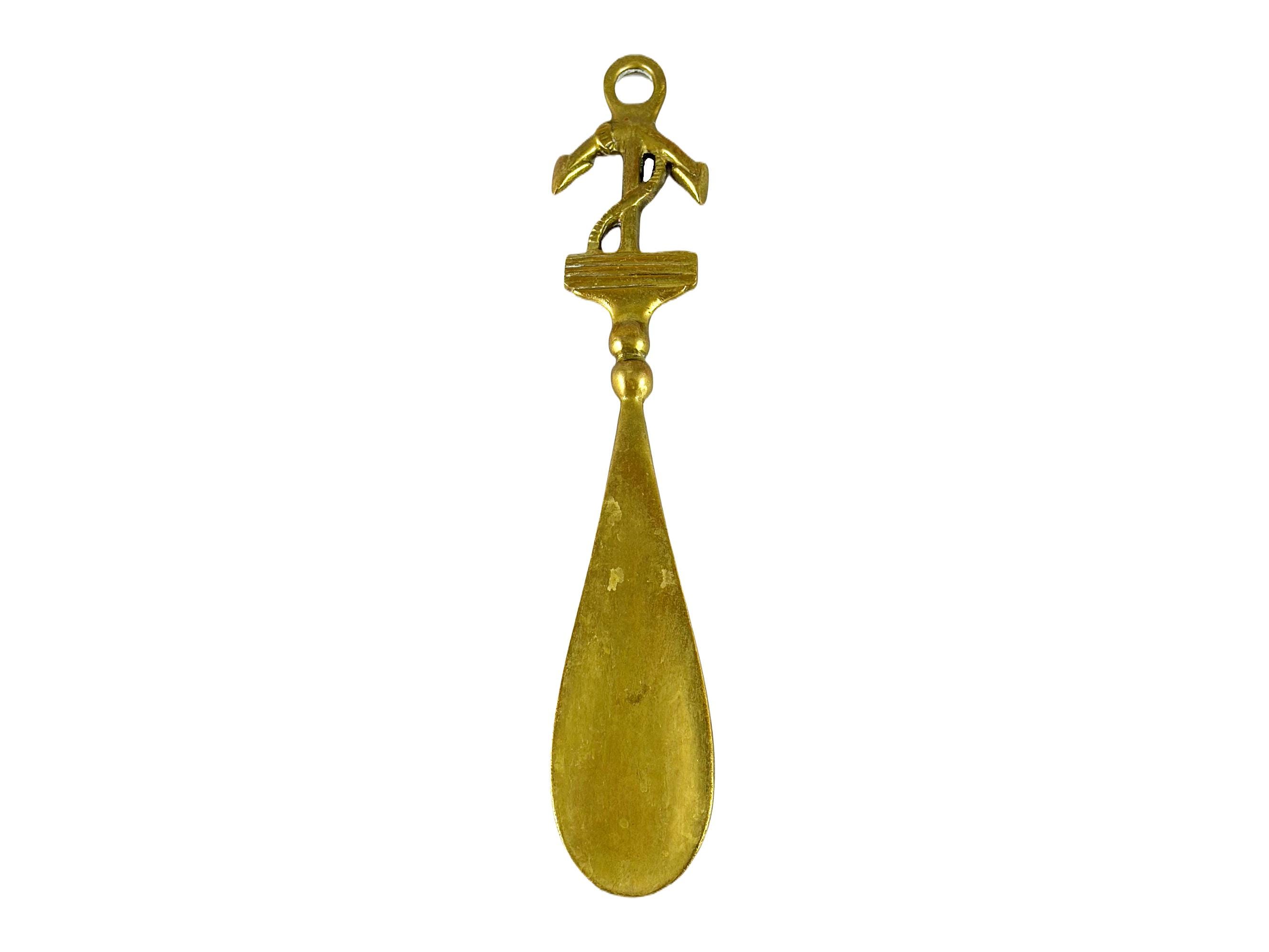 Vintage Solid Brass Anchor Shoe Horn, Nautical Theme - Etsy