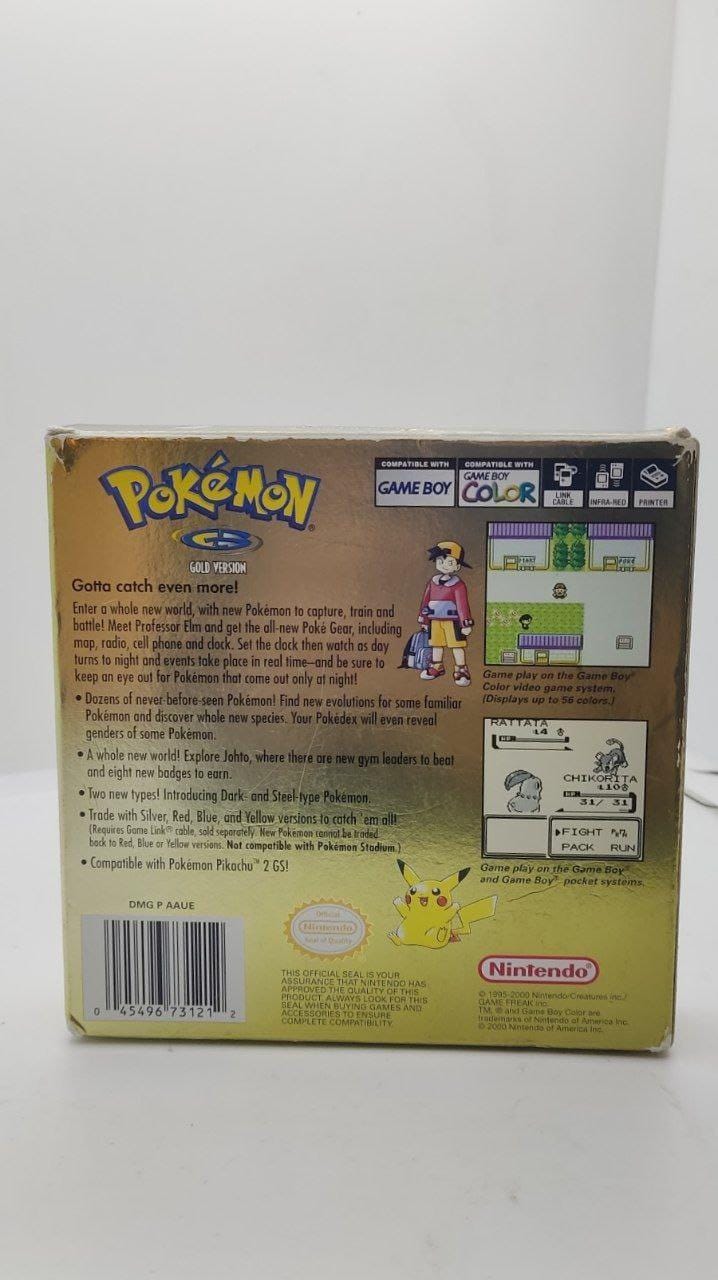100% Genuine Boxed Pokemon Gold Version Ntsc USA Boxed and Complete CIB ...