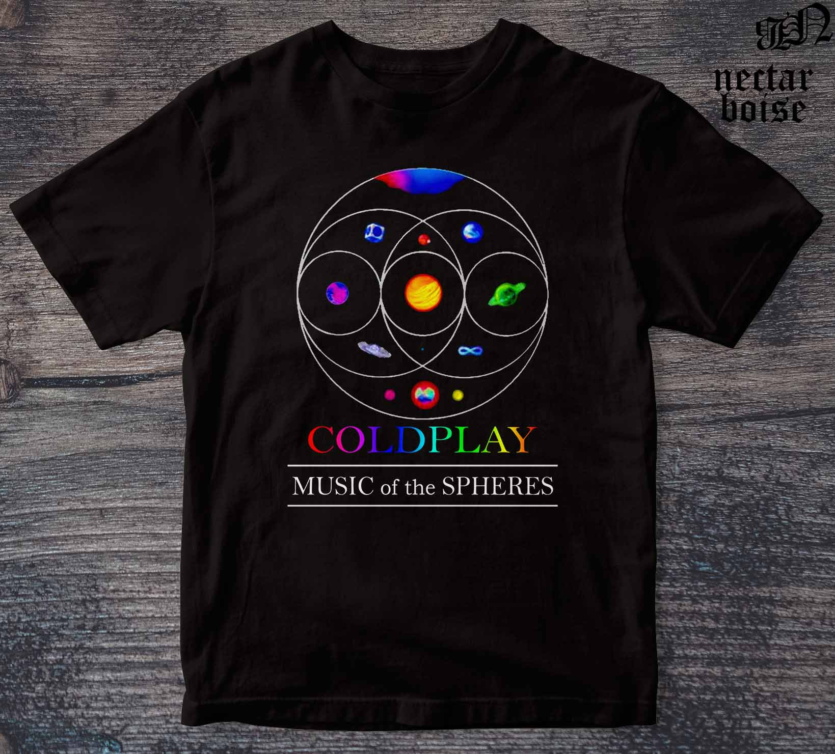 Camiseta Banda De Coldplay Music Of The Spheres Logo Para Hombre Mujer ...