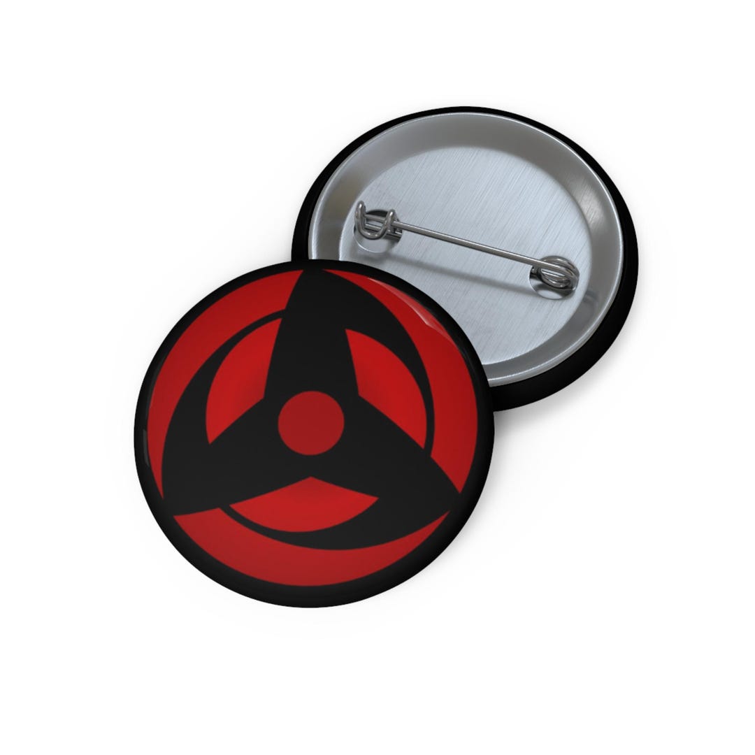 Naruto Mangekyo Sharingan Pin Button, Anime Fan Accessory - Etsy