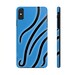 Blue X Black Swirl Phone Case - Etsy