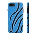 Blue X Black Swirl Phone Case - Etsy