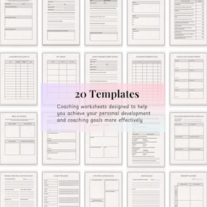 Coaching Session Worksheets, Coaching Toolkit, Coaching Worksheet ...