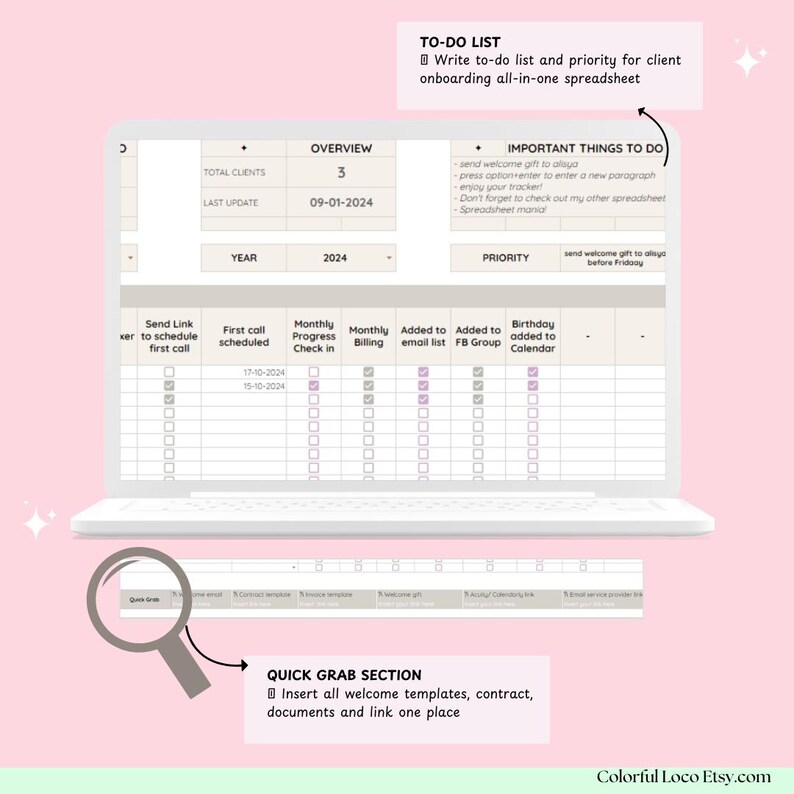 Client Onboarding Checklist Spreadsheet Coaches,client Onboarding ...