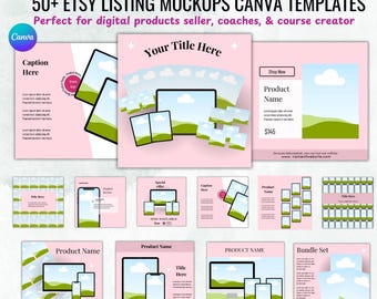 50+ Mockup Canva Template for Coaches, Course Creator Mockup, Digital ...