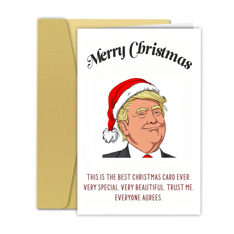Trump Christmas Card - Etsy