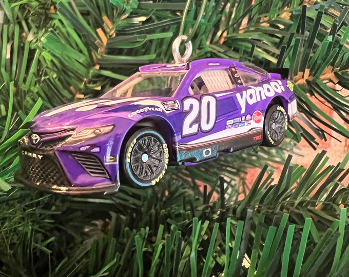 NASCAR #20 Christopher Bell Race Car Christmas Ornament! Purple ...