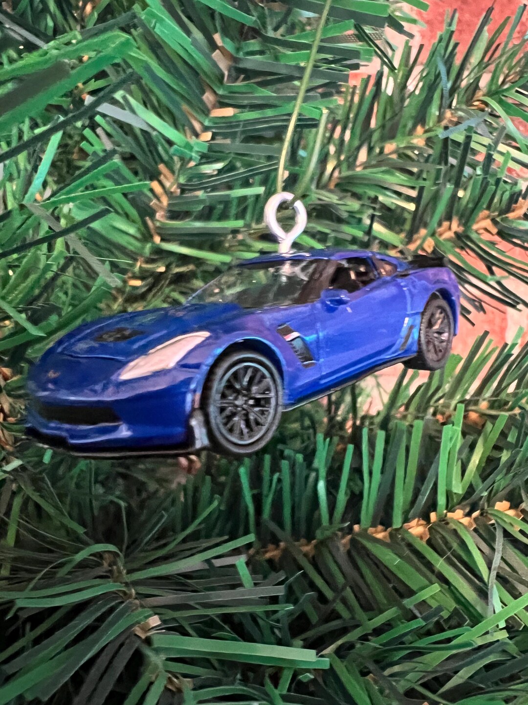 2019 Chevrolet Corvette Car Christmas Ornament! Blue! Hood Opens ...