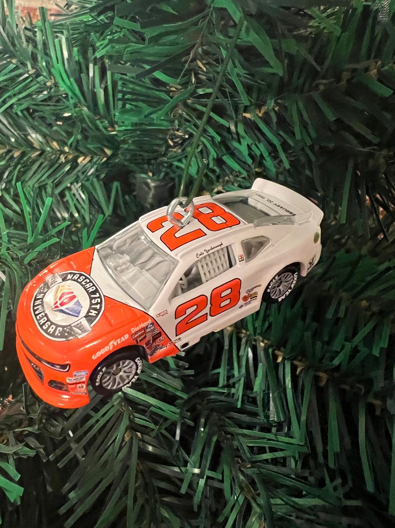 NASCAR #28 Cale Yarborough 75th Anniversary Race Car Christmas Ornament ...