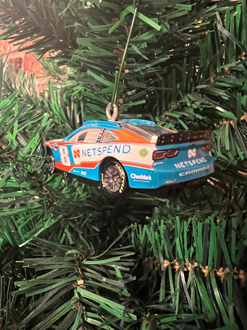 NASCAR #8 Kyle Busch Race Car Christmas Ornament! Choose One! Purchase ...