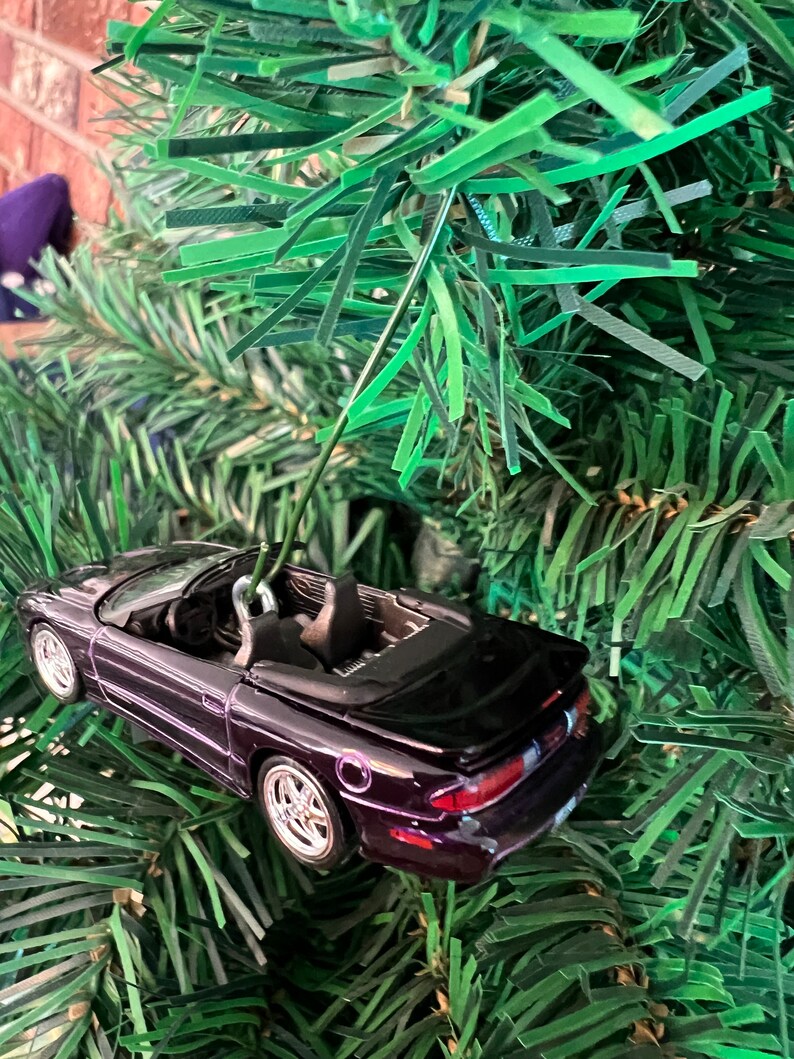 1996 Pontiac Firebird Convertible Car Christmas Ornament! Purple ...