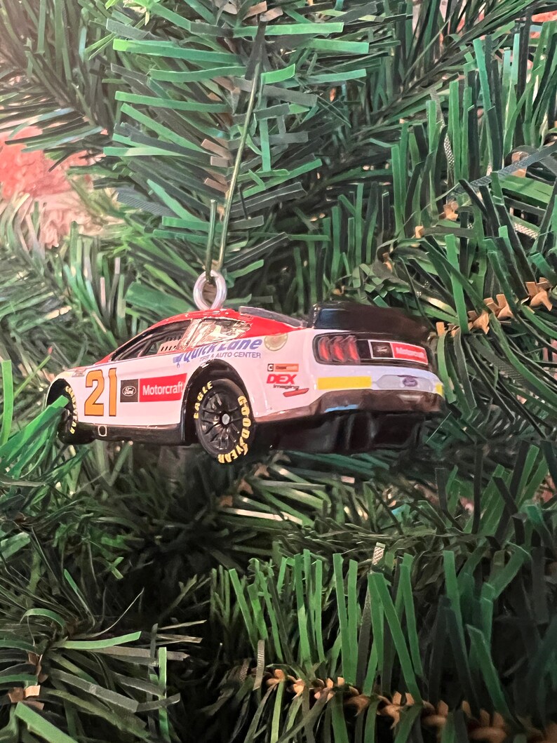 NASCAR #21 Wood Brothers Race Car Christmas Ornament! CHOOSE ONE ...