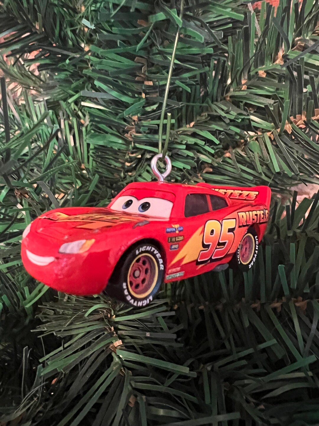 Cars Lightning Mcqueen Race Car Christmas Ornament! Updated Rusteze ...