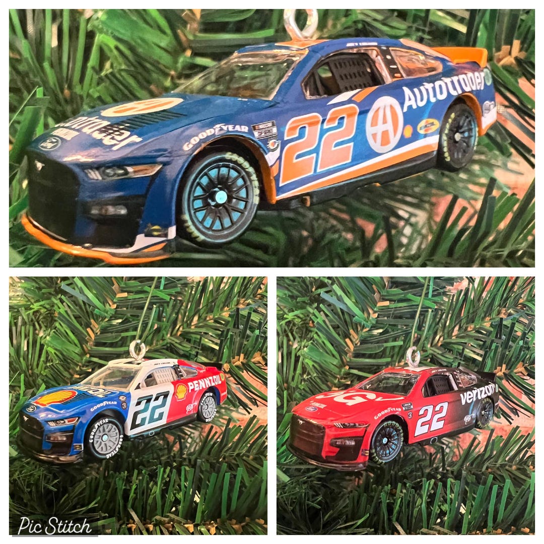 NASCAR #22 Joey Logano Race Car Christmas Ornament! CHOOSE ONE ...