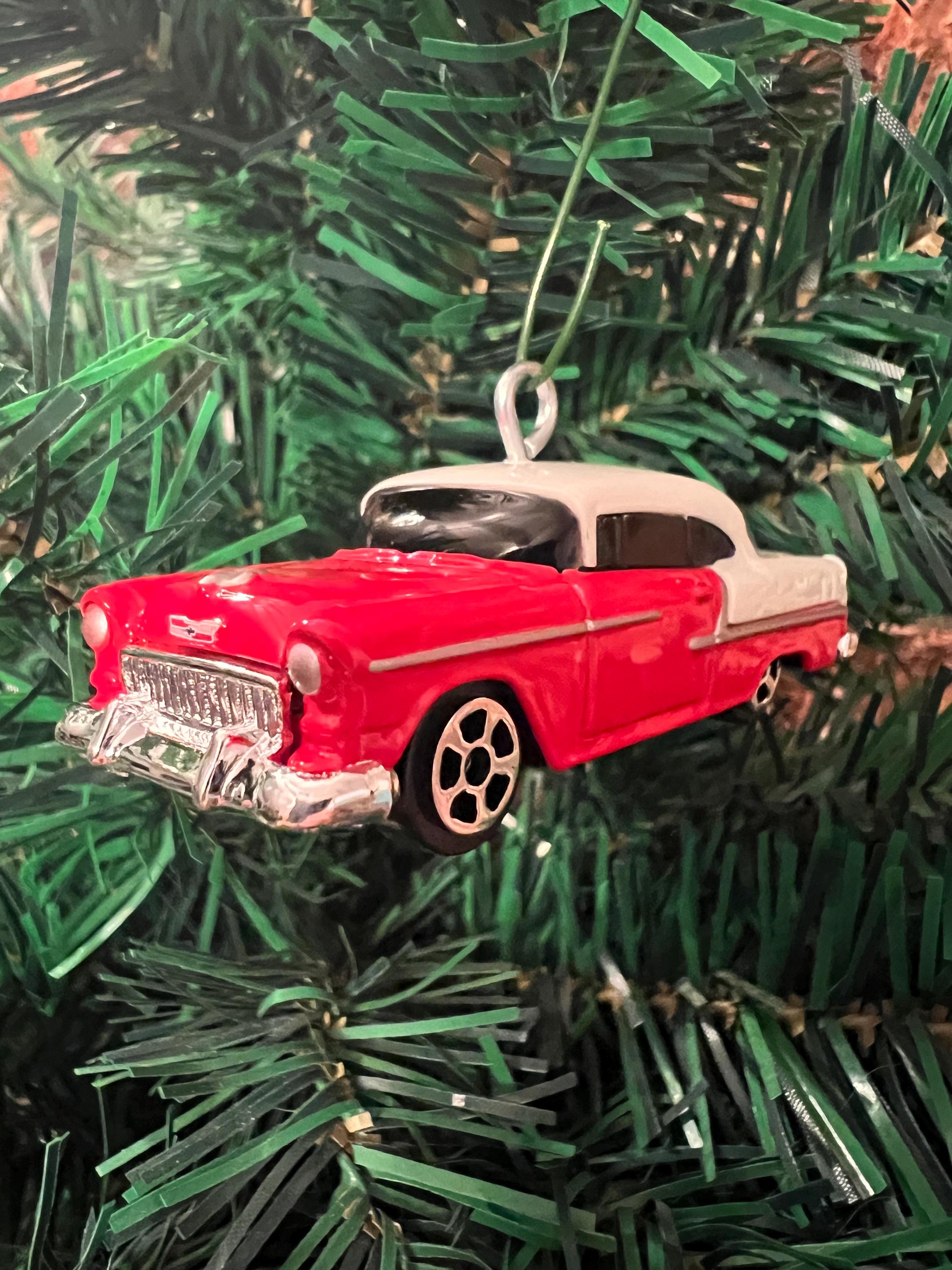 1955 Chevrolet Bel Air Car Christmas Ornament! Red! Purchased Benefits ...