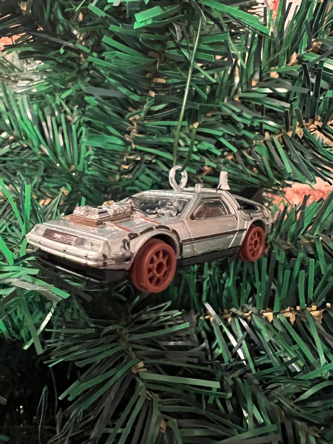 Back to the Future Delorean Car Christmas Ornament! Purchased Benefits ...