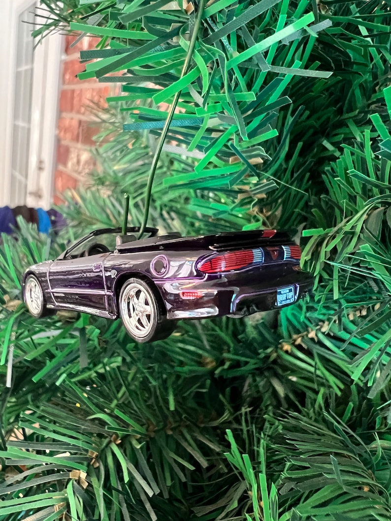 1996 Pontiac Firebird Convertible Car Christmas Ornament! Purple ...
