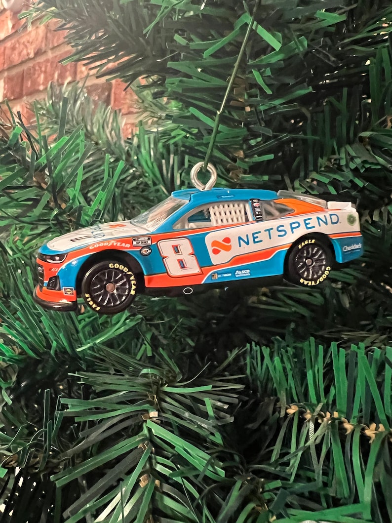 NASCAR #8 Kyle Busch Race Car Christmas Ornament! Choose One! Purchase ...