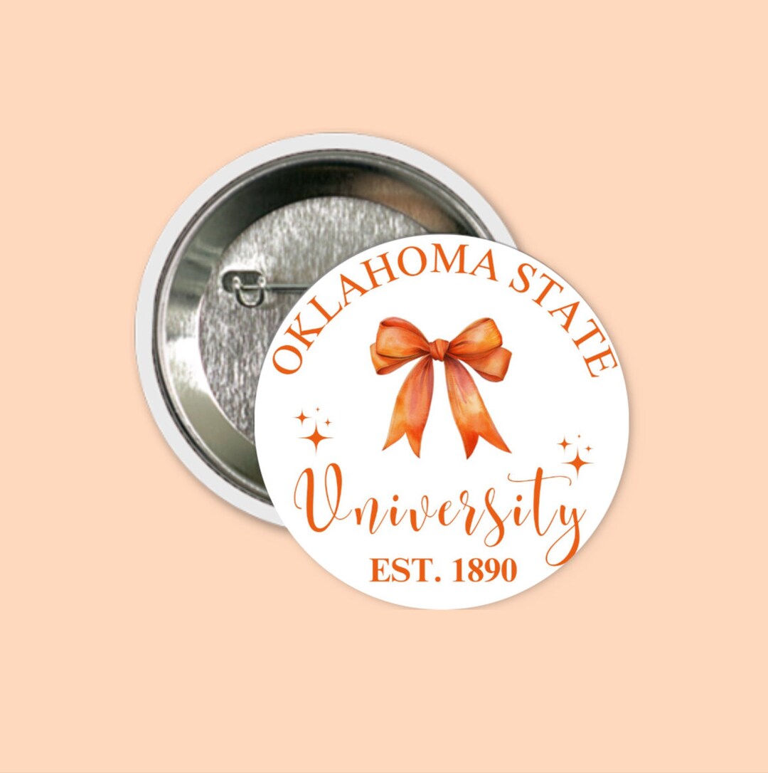 CUSTOM 3" Bow Game Day Button College/ Sorority, Tailgate - Etsy