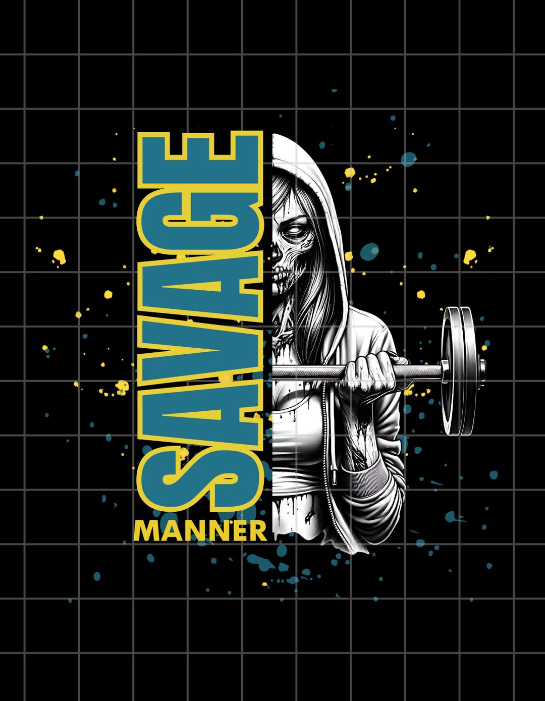 Gym Halloween Png, Zombie Png for Gym Shirt, Weightlifting Png, DIGITAL ...