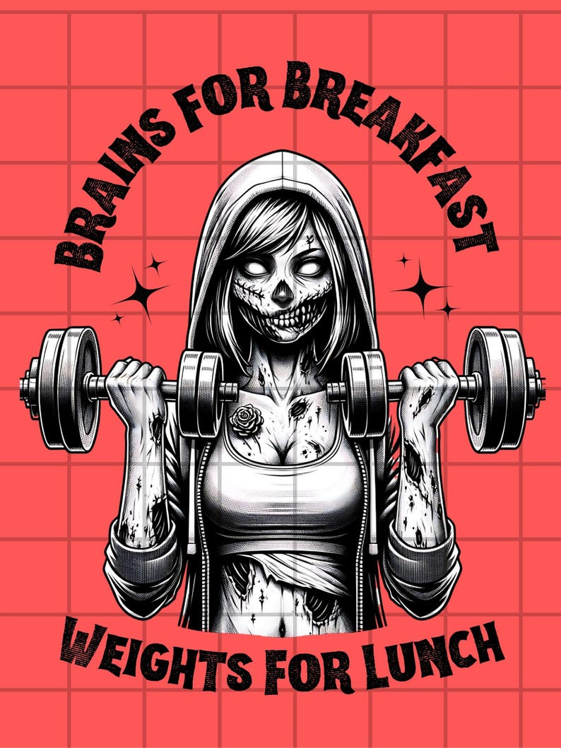 Gym Halloween Png, Zombie Png for Gym Shirt, Weightlifting Png, DIGITAL ...