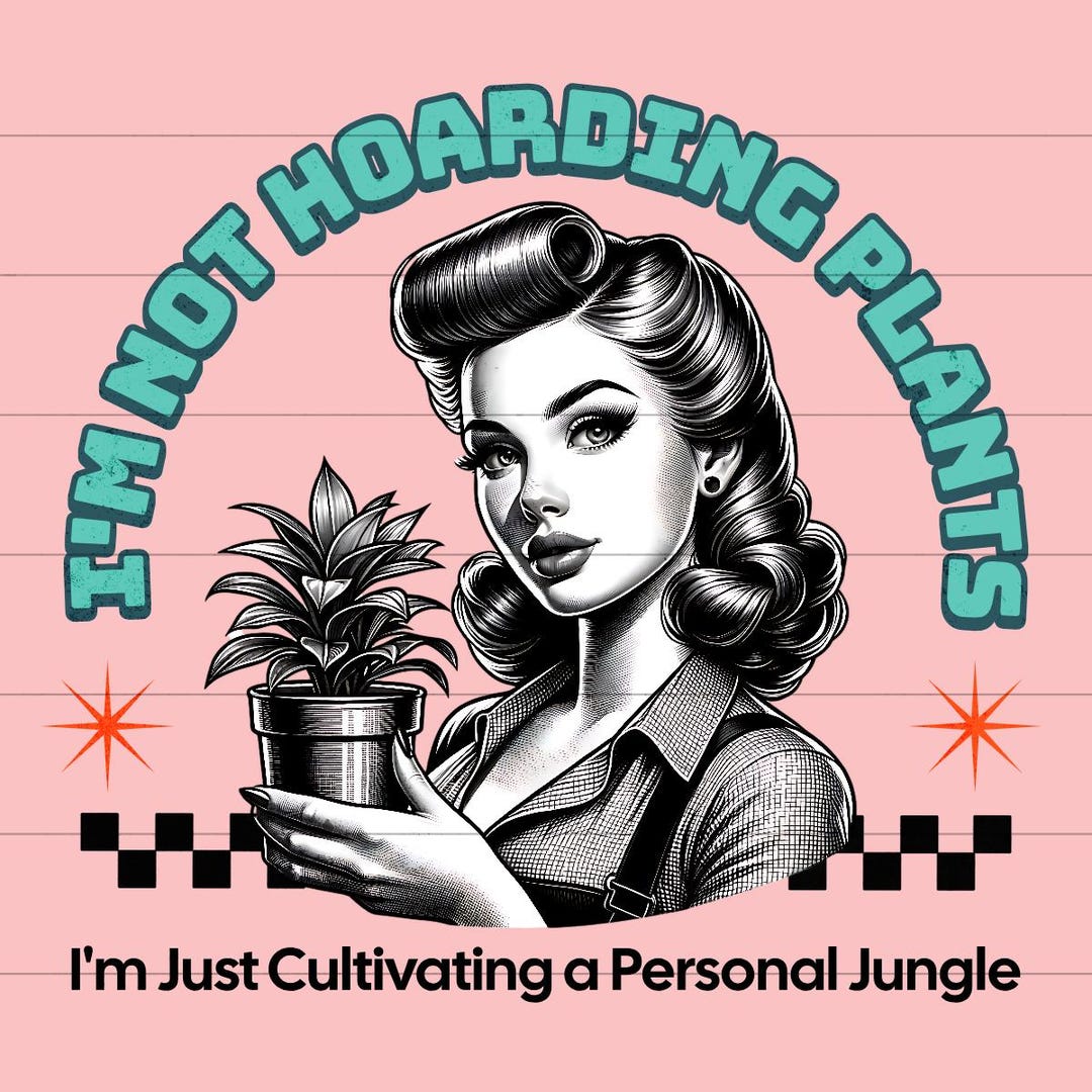 Plant Lover Png, Plant Mom Png, Bookish Png, Plant Clipart, Plant Lady ...