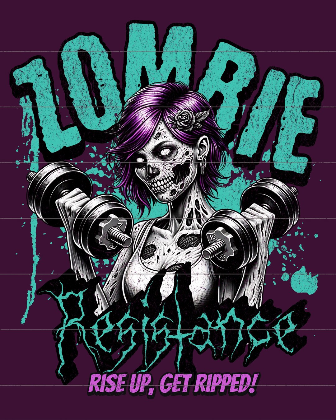 Gym Halloween Png, Zombie Png for Gym Shirt, Weightlifting Png, DIGITAL ...