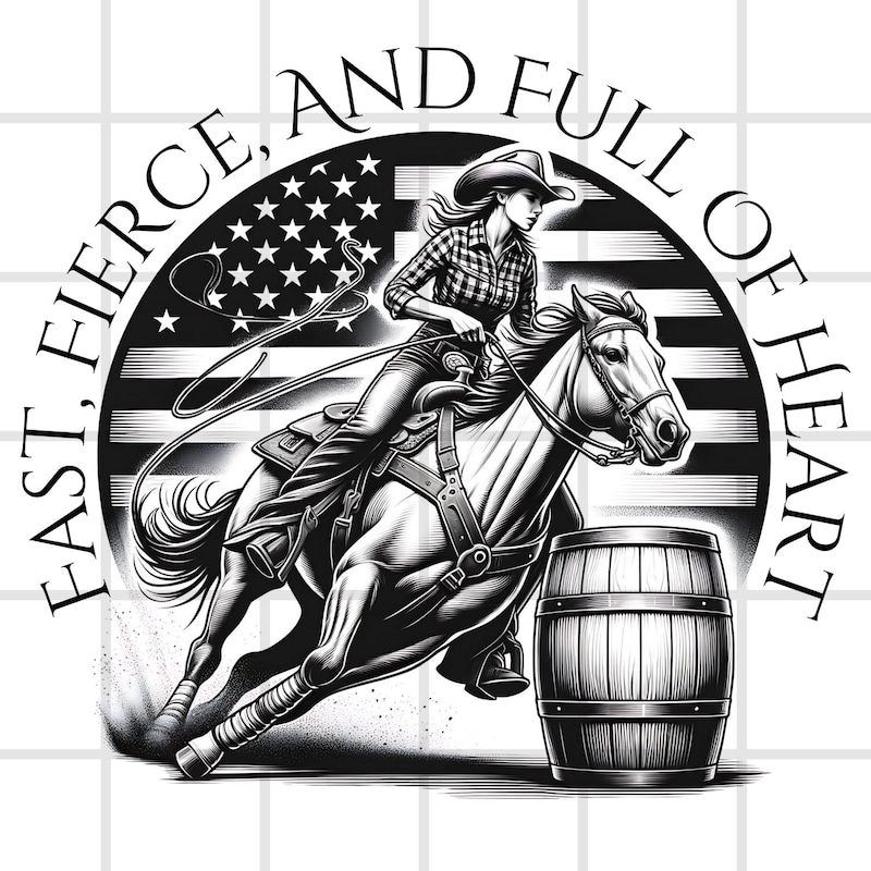 Barrel Racing Png - Etsy