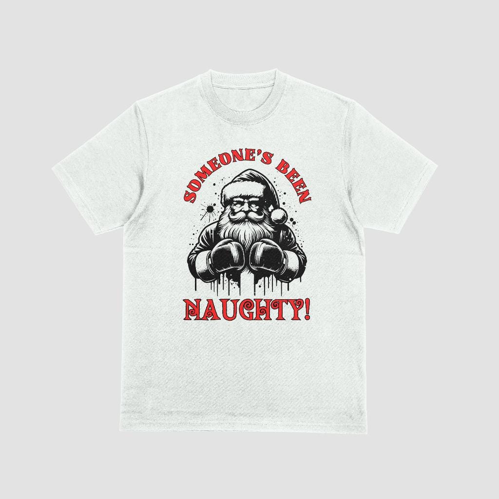 Christmas Boxing PNG, Santa Png, Boxing Png, Fitness Shirt, DIGITAL ...