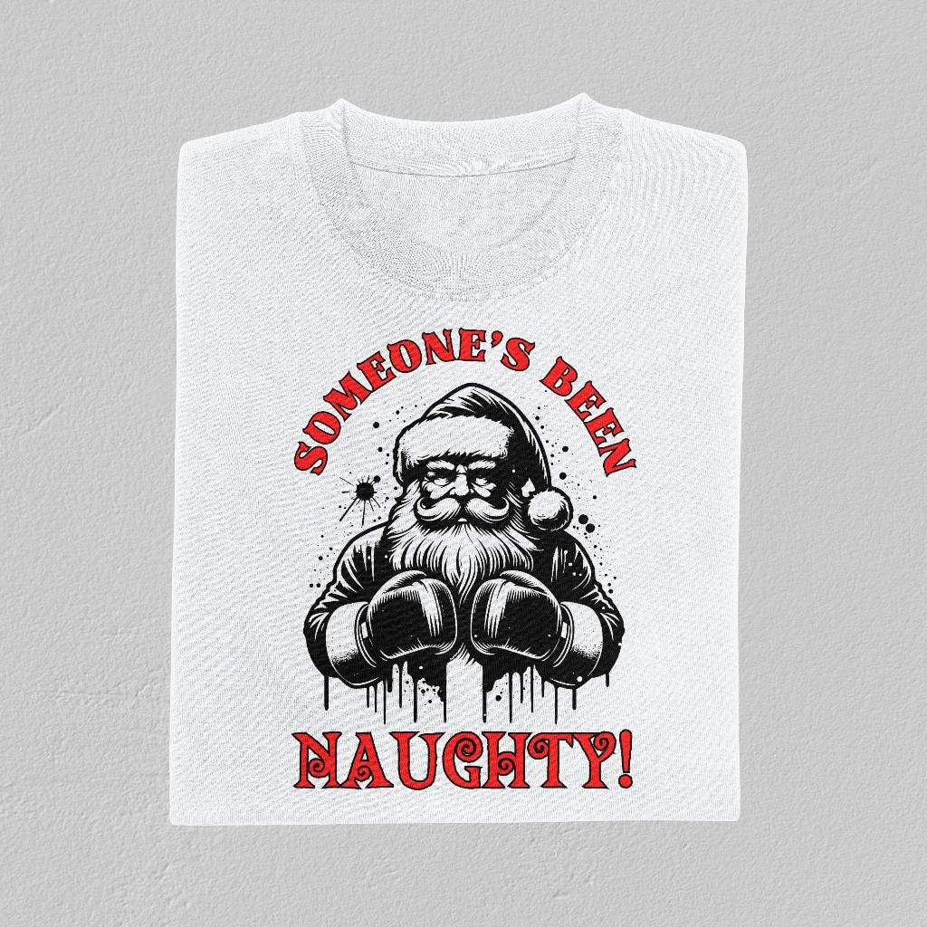 Christmas Boxing PNG, Santa Png, Boxing Png, Fitness Shirt, DIGITAL ...