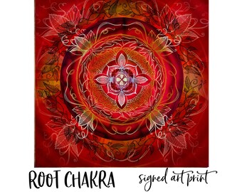 Root Chakra Art - Etsy
