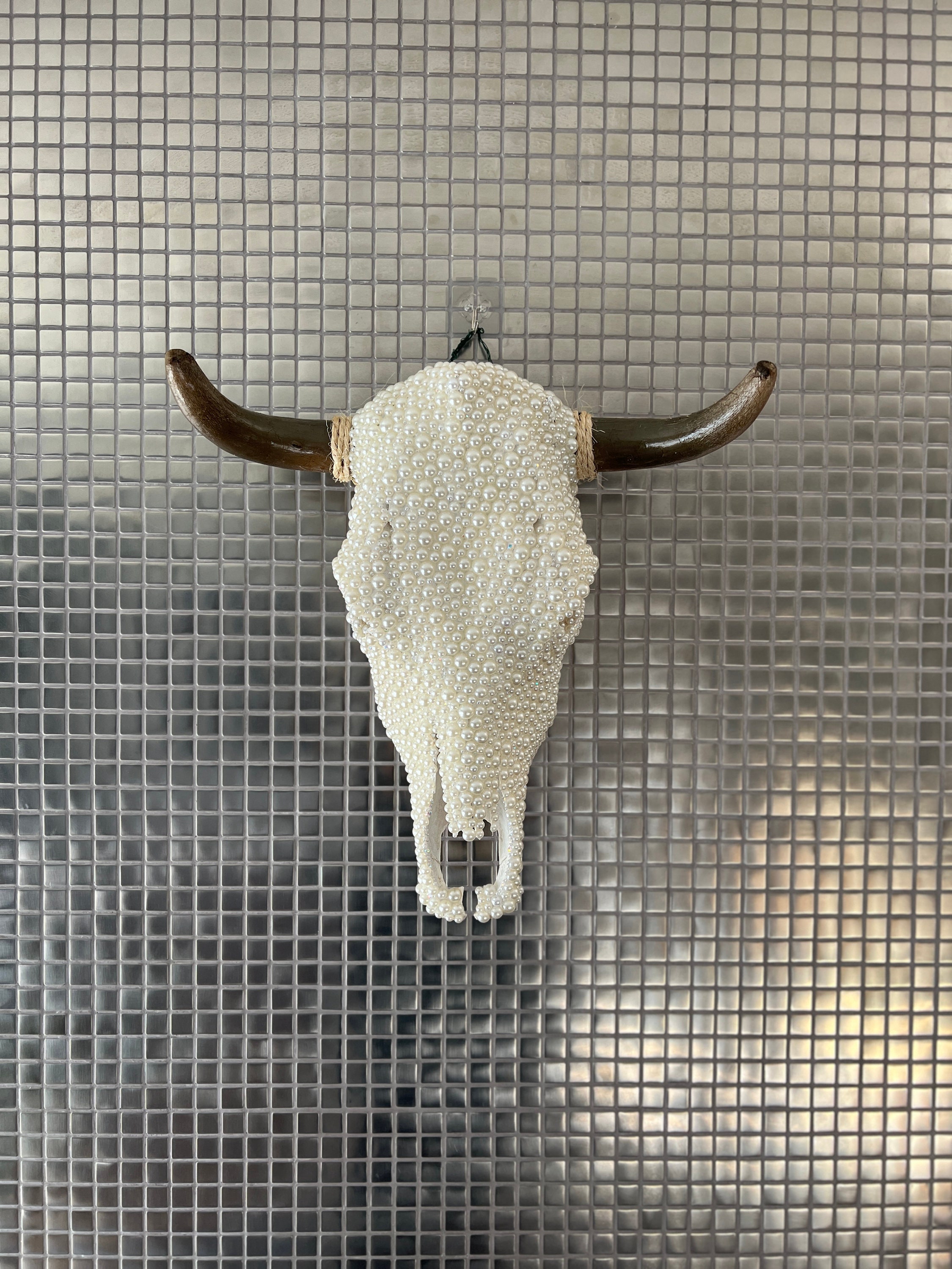 Pearl Encrusted Cow Skull - Etsy