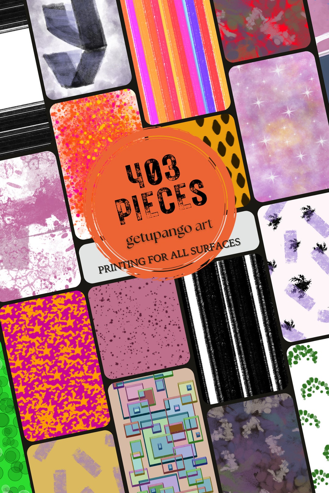 Fun and Colorful Digital Graphics Wallpaper Background Art Printable ...