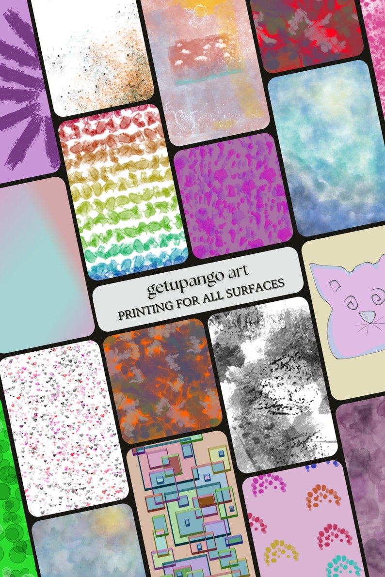 Fun and Colorful Digital Graphics Wallpaper Background Art Printable ...