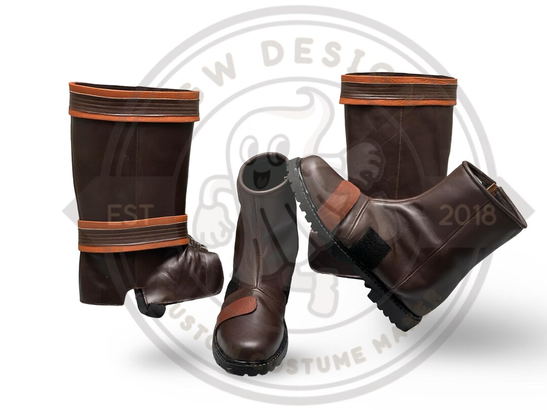 Custom Bo Boots Bo Katan Inspired Leather Boot With Leg Wraps - Etsy