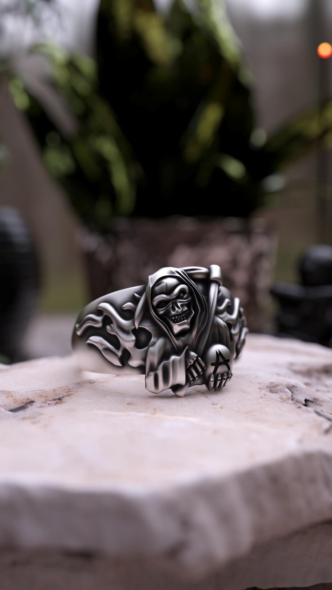 Sons of Anarchy Skull Ring | 925 Sterling Silver Men of Mayhem Ring ...