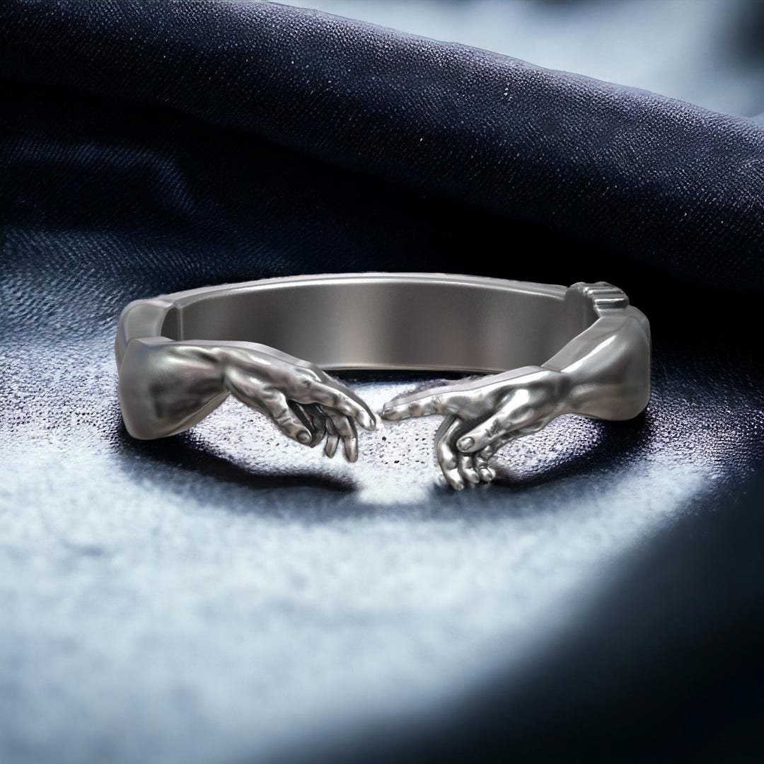 Creation of Adam Ring: 925 Sterling Silver Biblical Jewelry - Etsy