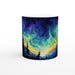 Northern Lights Mug Aurora Borealis Art Coffee Mug Pine Tree Tea Cup ...