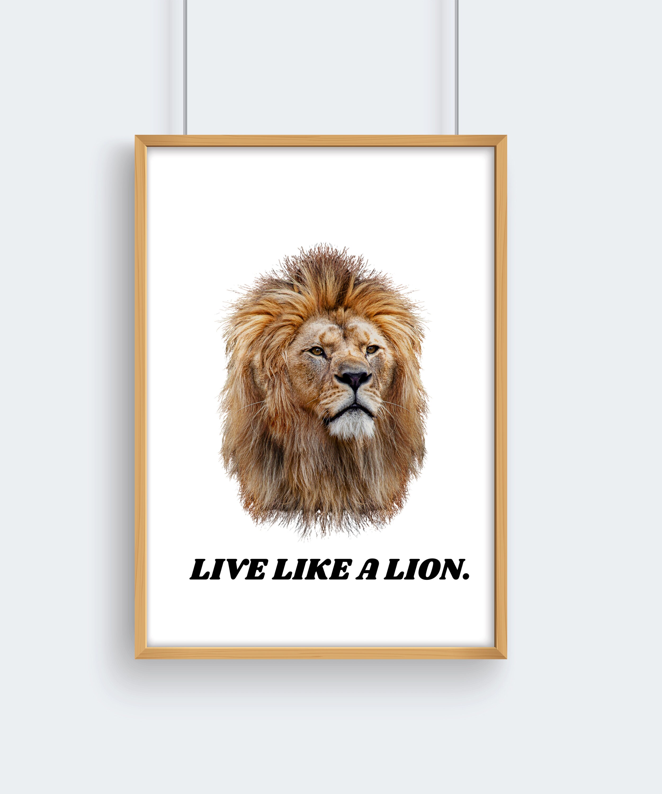Lion PRINTABLE ART Lion Print Instant Download Lion Poster Wildlife ...