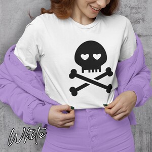 Pastel Goth Lovely Skull Shirt Yami Kawaii Clothing Harajuku Aesthetics ...