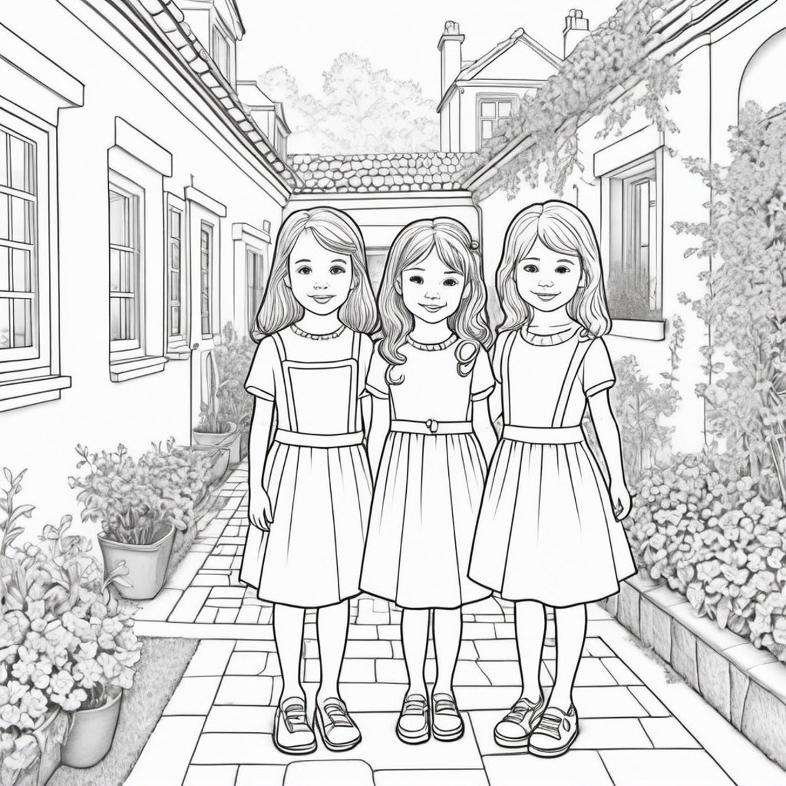 10 Printable Kids Colouring Pages - Etsy