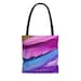 Abstract Purple Ink Art Tote Bag, Reusable Canvas Tote - Etsy