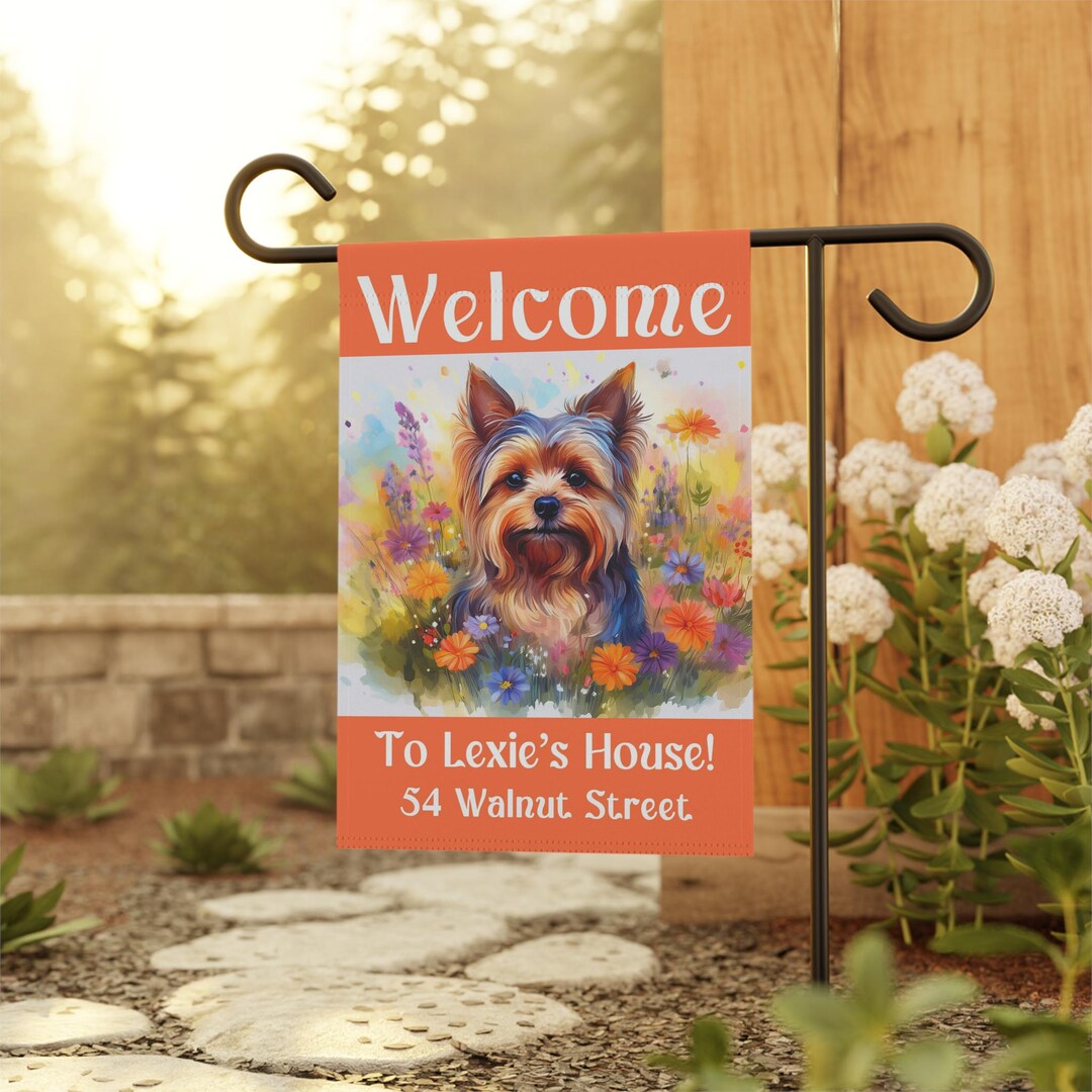 Customized Welcome Banner With Dog Name, Spring Décor, Custom Dog Gifts ...