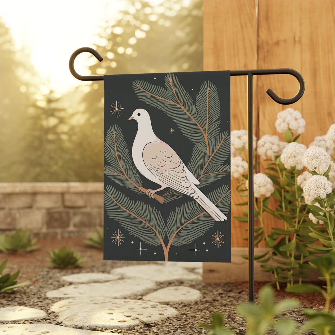 Mourning Dove Garden Banner: Nature-inspired Outdoor Flag - Etsy
