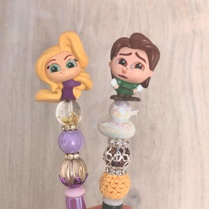 Rapunzel & Flynn Character Beaded Pens - Etsy