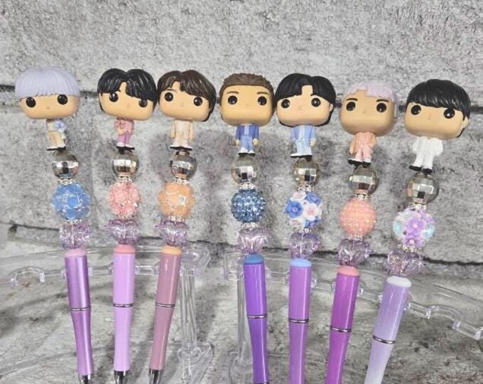 BTS Character Beaded Pens - Etsy