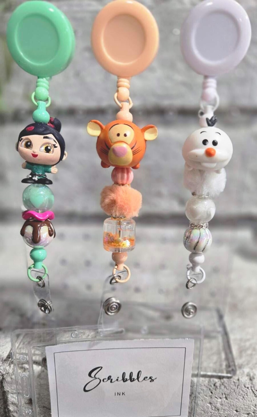 Disney-inspired Character Beaded Badge Reel - Etsy